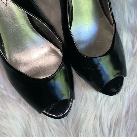 Guess | Shoes | Guess Open Toe Patent Platform Pumps Heels | Poshmark